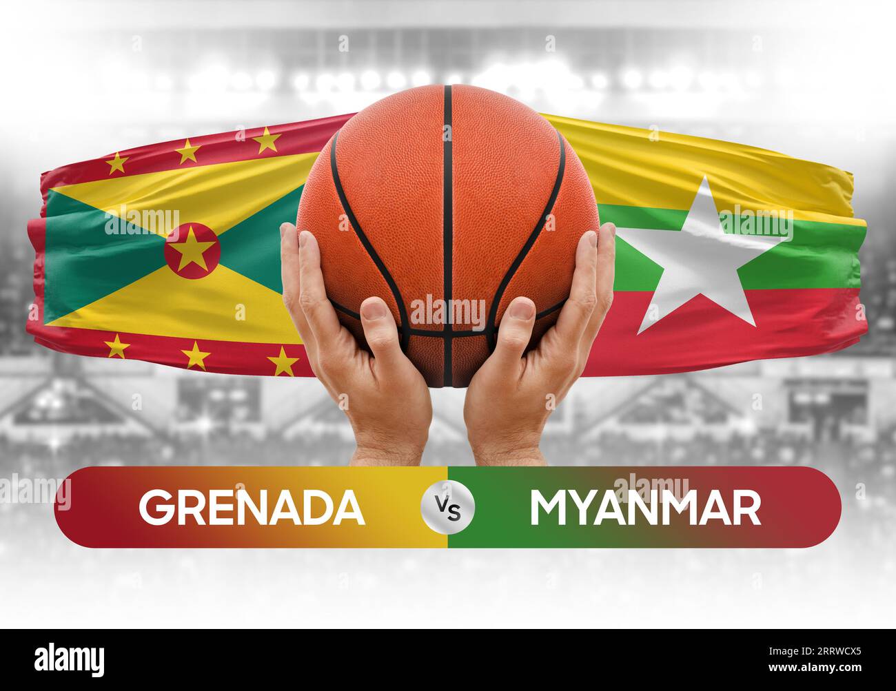Grenada vs Myanmar national basketball teams basket ball match ...