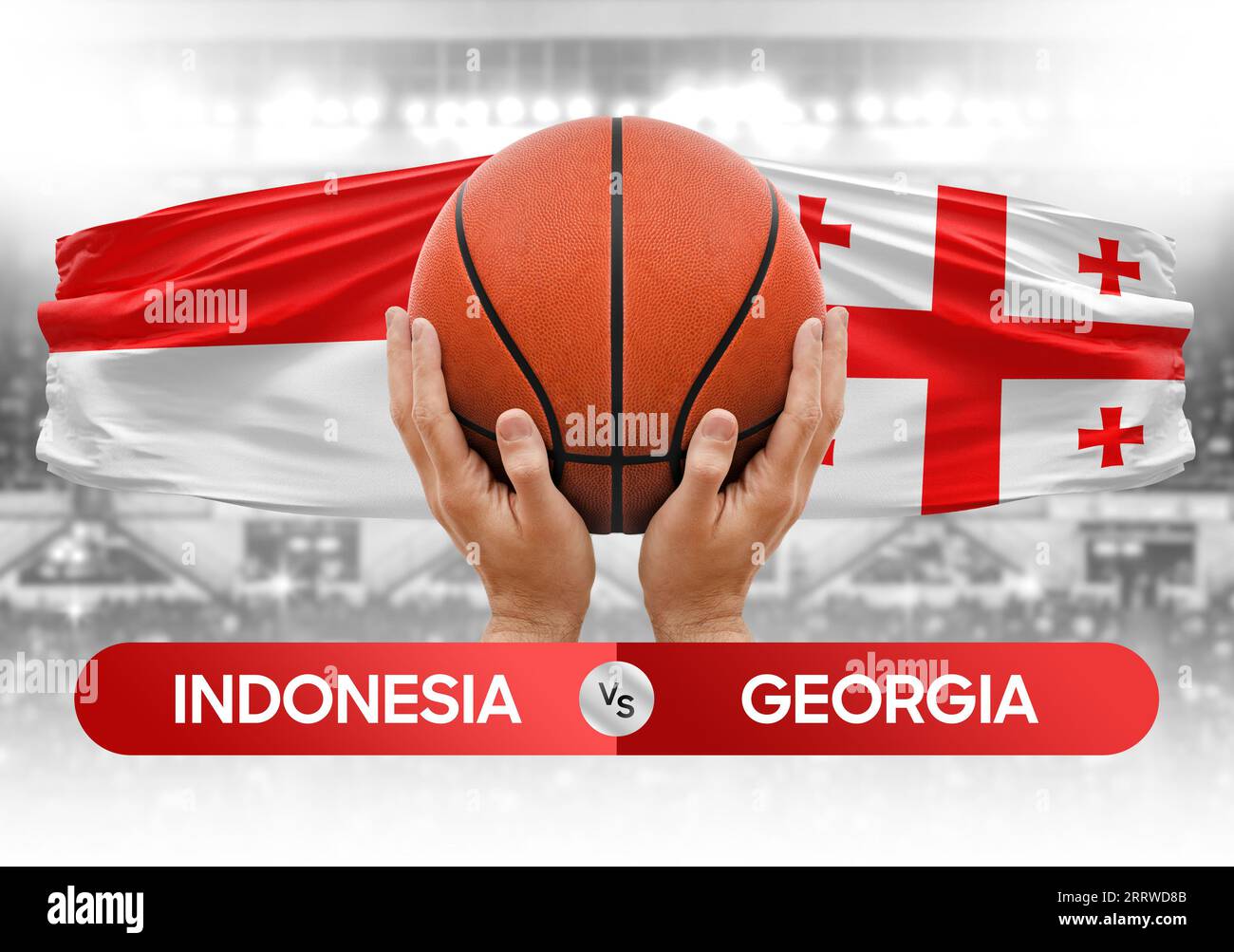 Indonesia vs Georgia national basketball teams basket ball match ...