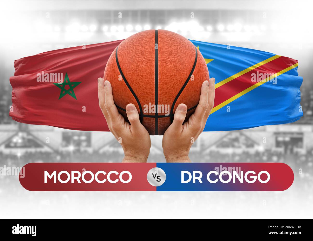 Morocco vs Dr Congo national basketball teams basket ball match ...