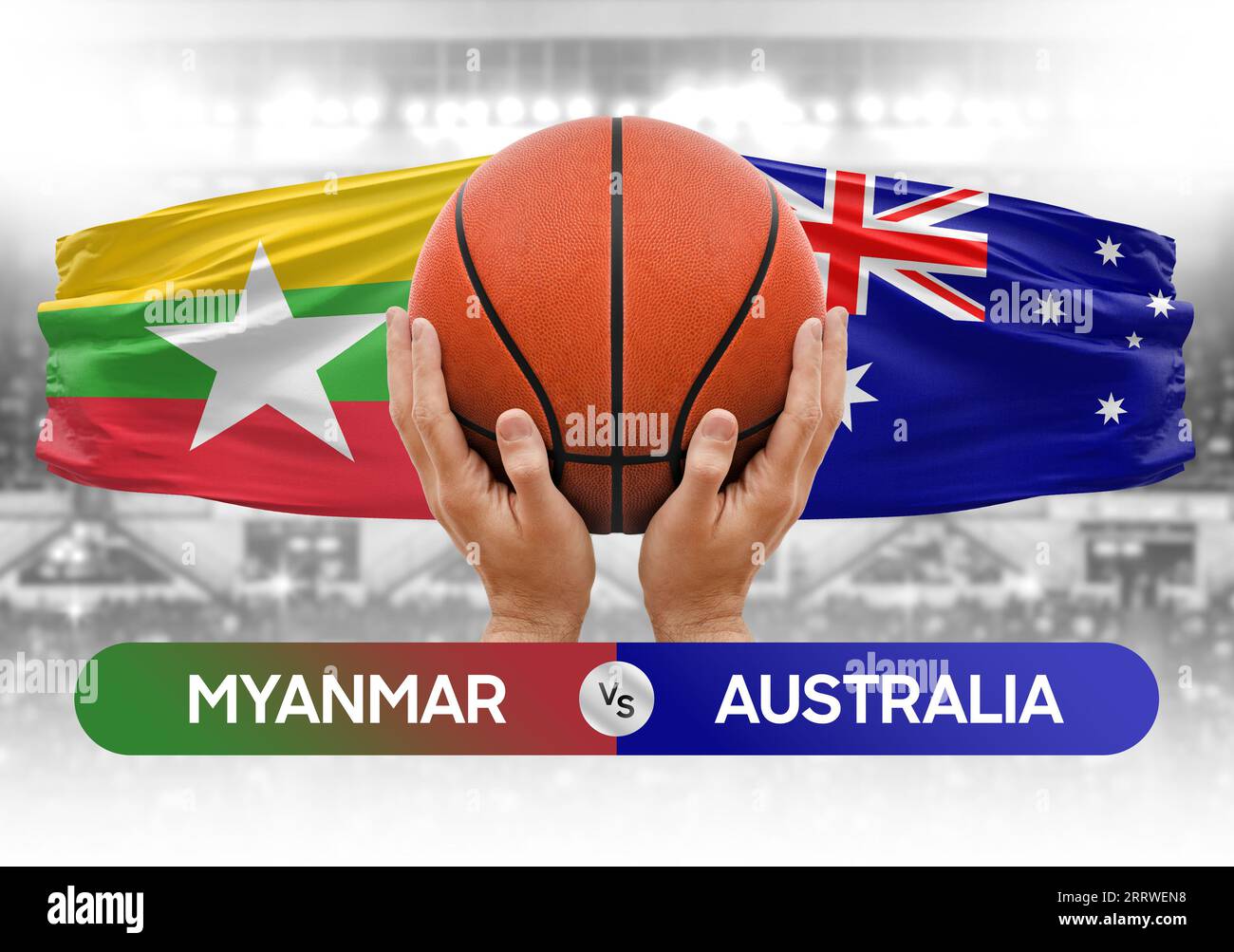 Myanmar vs Australia national basketball teams basket ball match ...