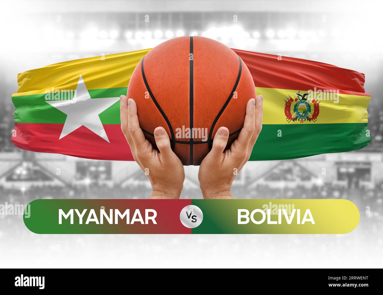 Myanmar vs Bolivia national basketball teams basket ball match ...
