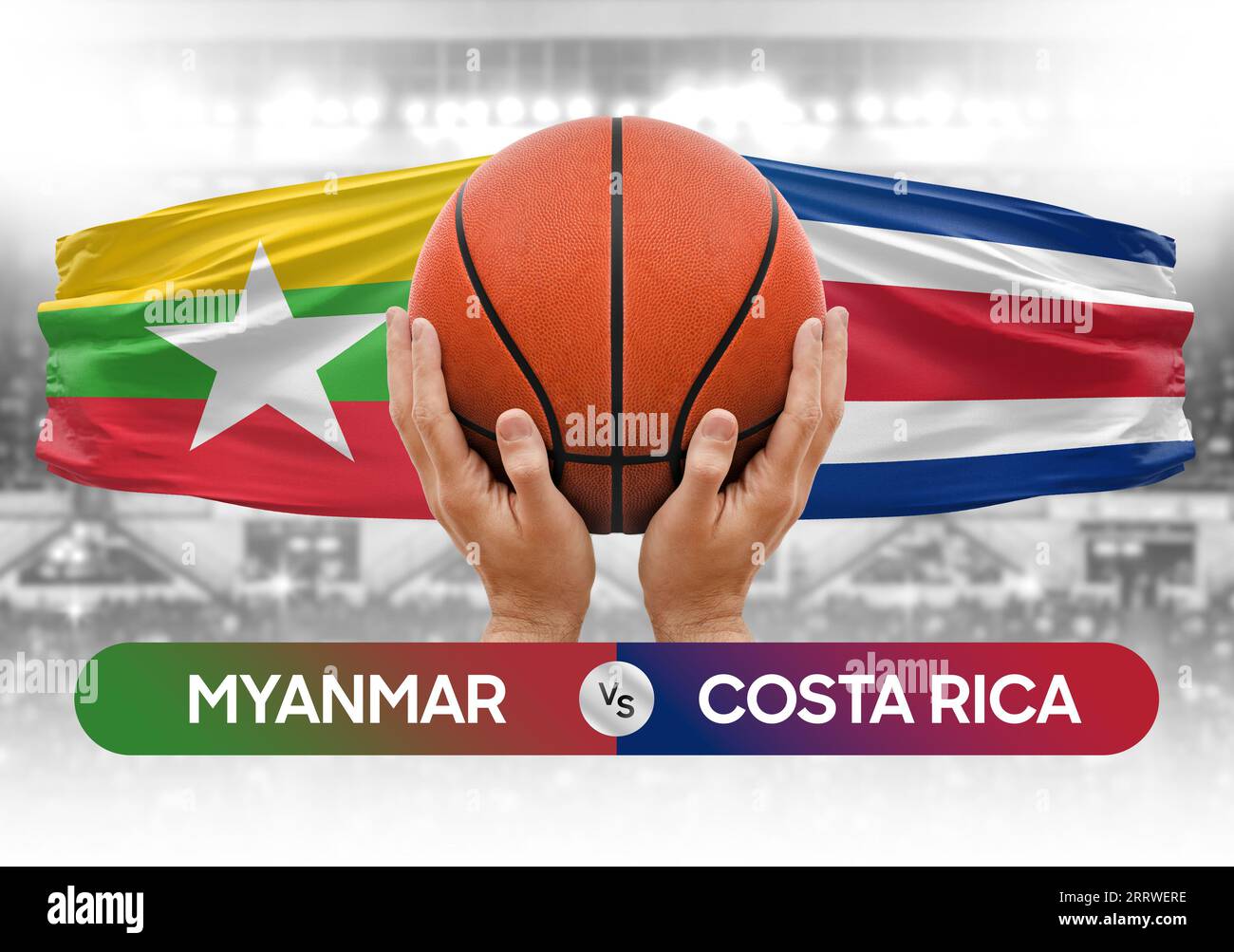 Myanmar vs Costa Rica national basketball teams basket ball match ...