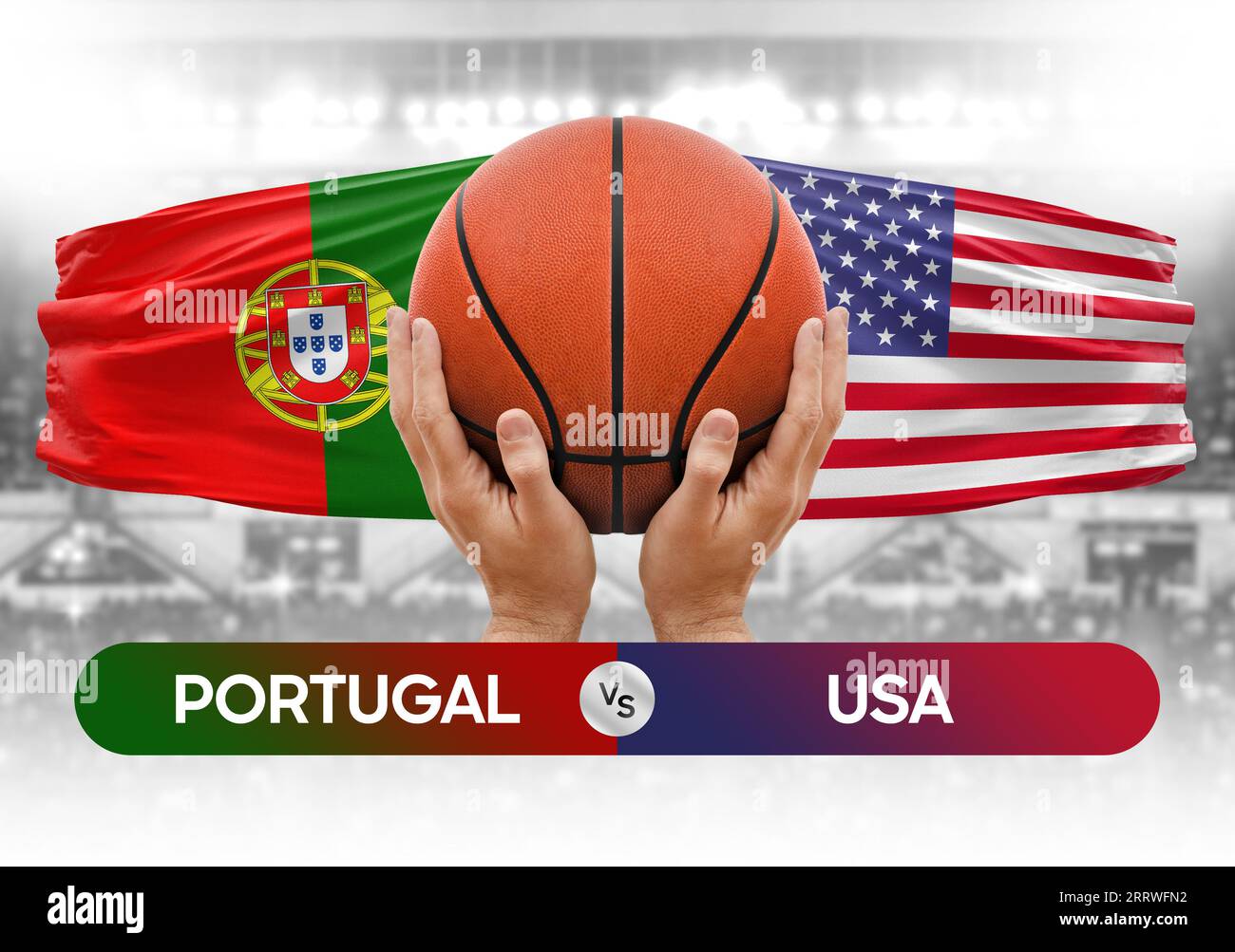 Portugal vs USA national basketball teams basket ball match competition ...