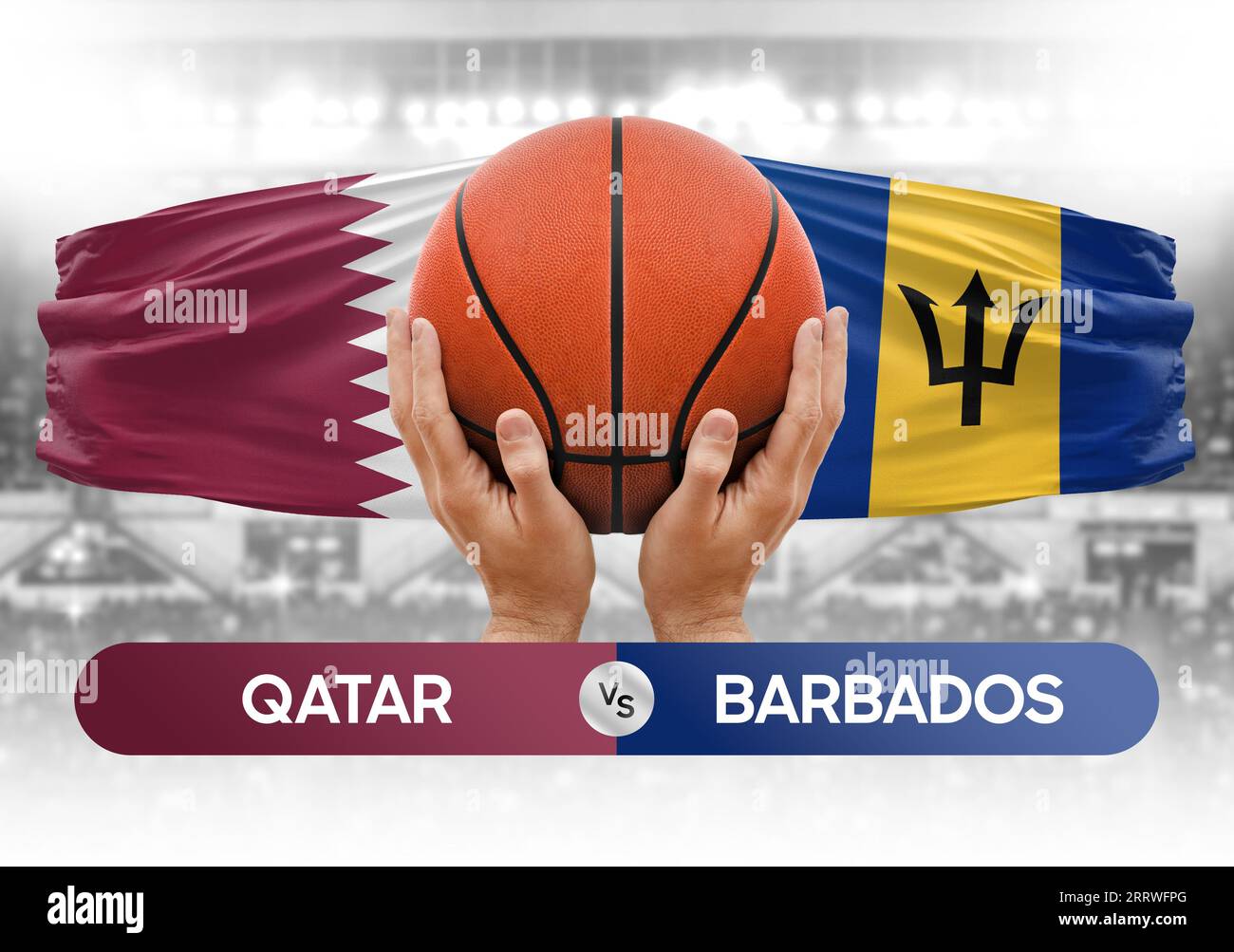 Qatar vs Barbados national basketball teams basket ball match ...