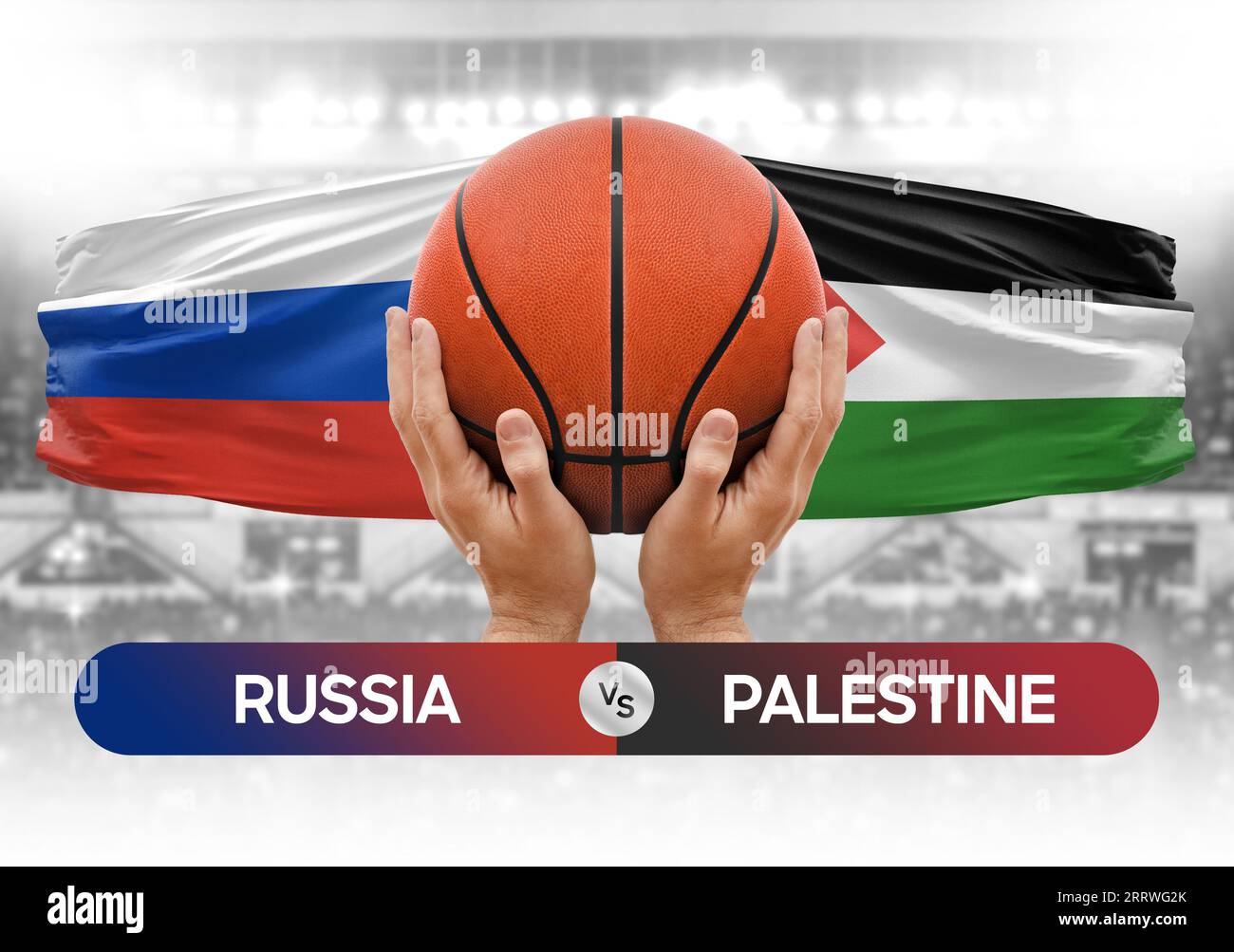 Russia vs Palestine national basketball teams basket ball match ...