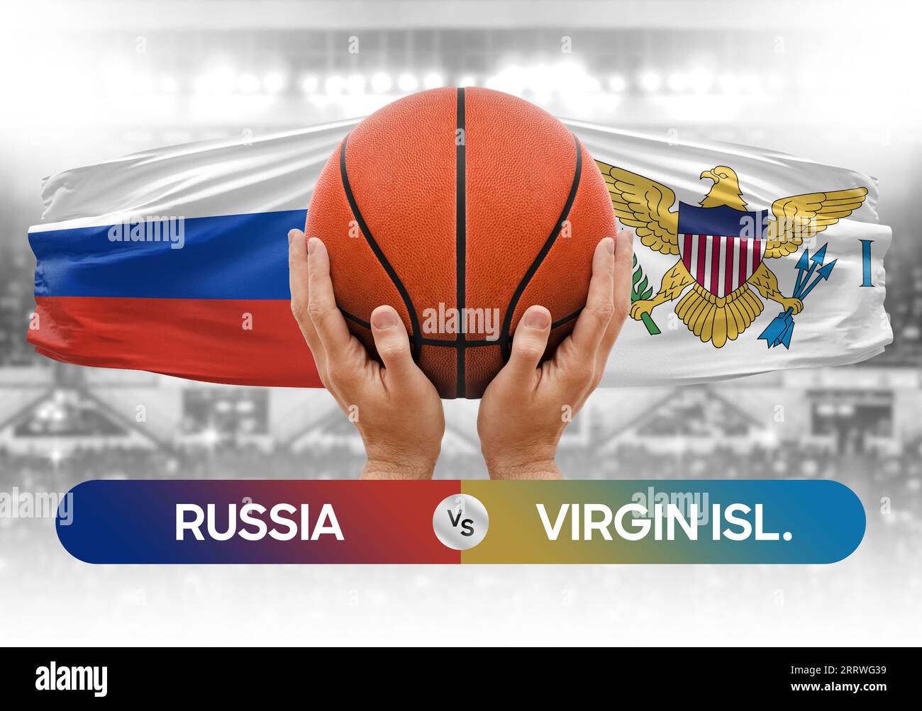 Russia vs Virgin Islands national basketball teams basket ball match ...