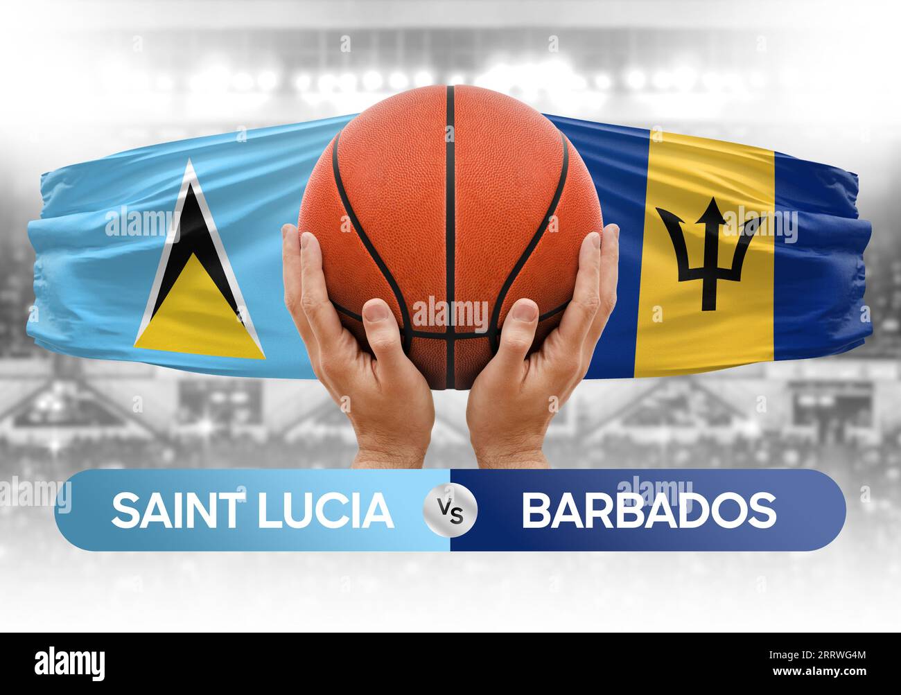 Saint Lucia vs Barbados national basketball teams basket ball match ...