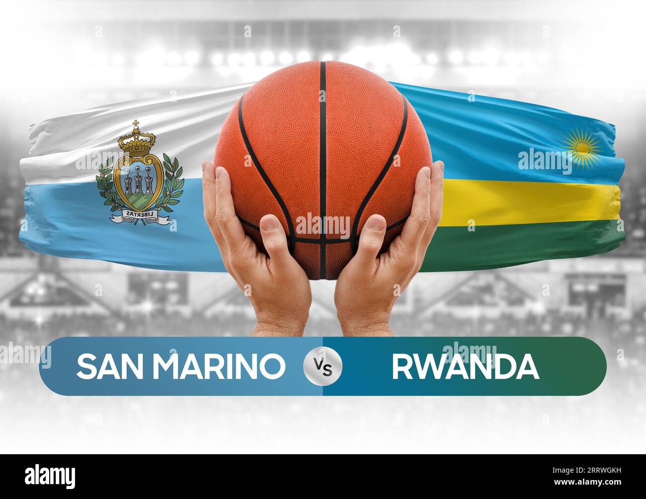 San Marino vs Rwanda national basketball teams basket ball match ...