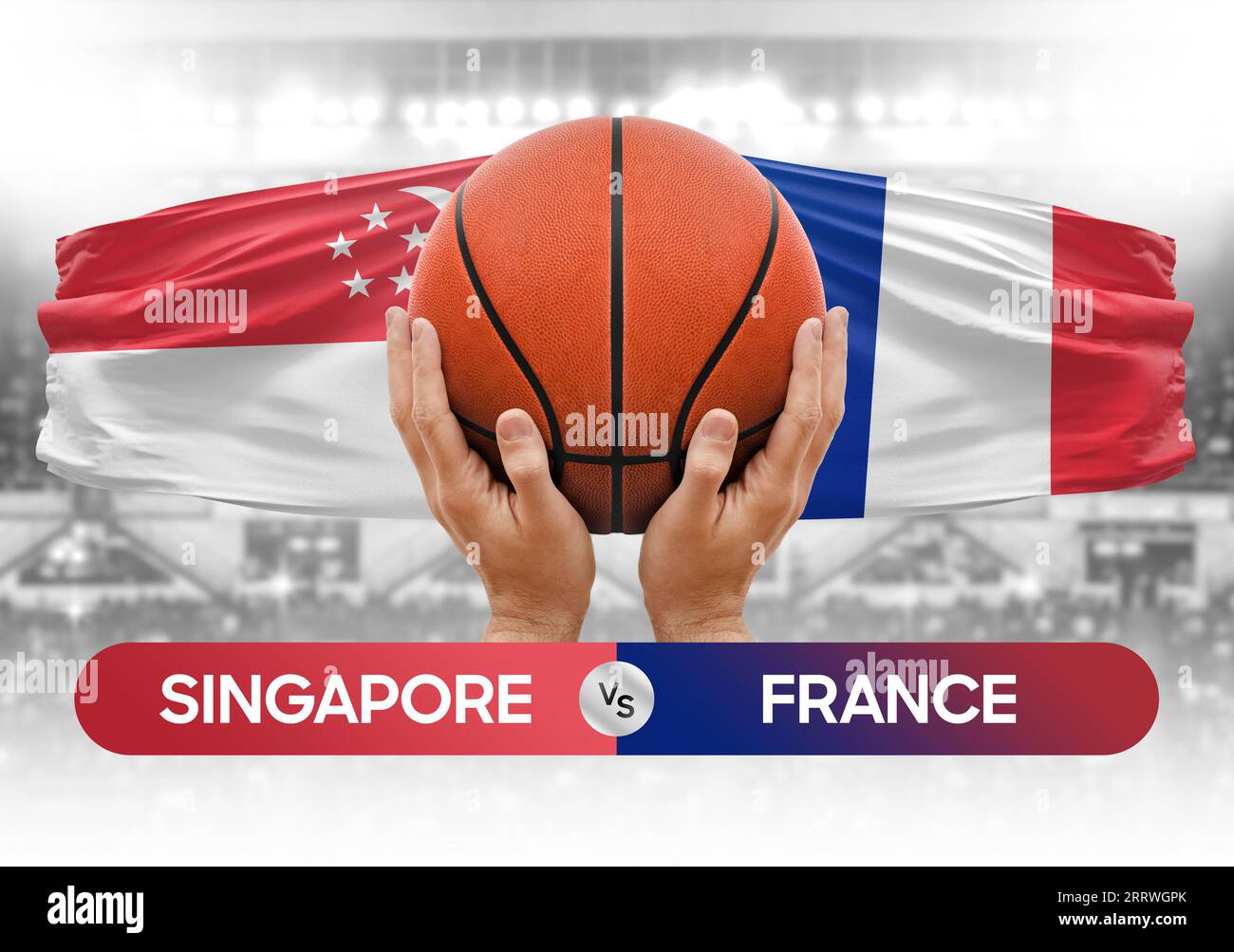 Singapore vs France national basketball teams basket ball match ...