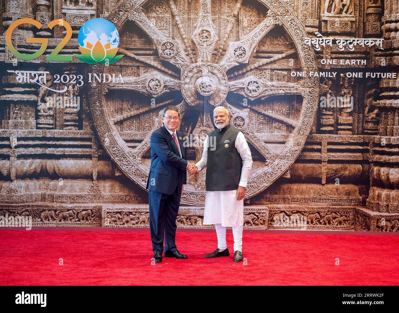 New Delhi, India. 9th Sep, 2023. Chinese Premier Li Qiang attends the ...