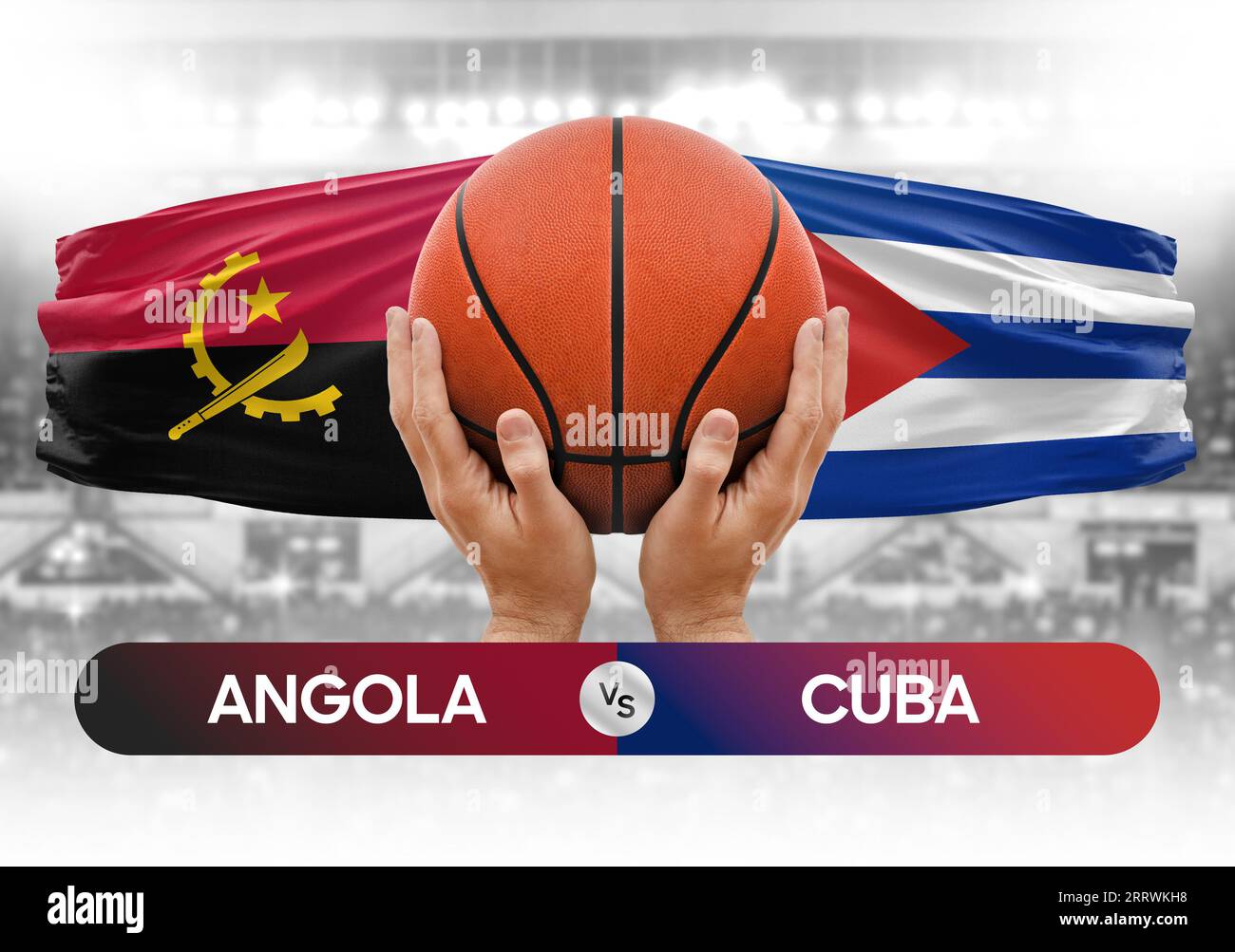 Angola vs Cuba national basketball teams basket ball match competition ...