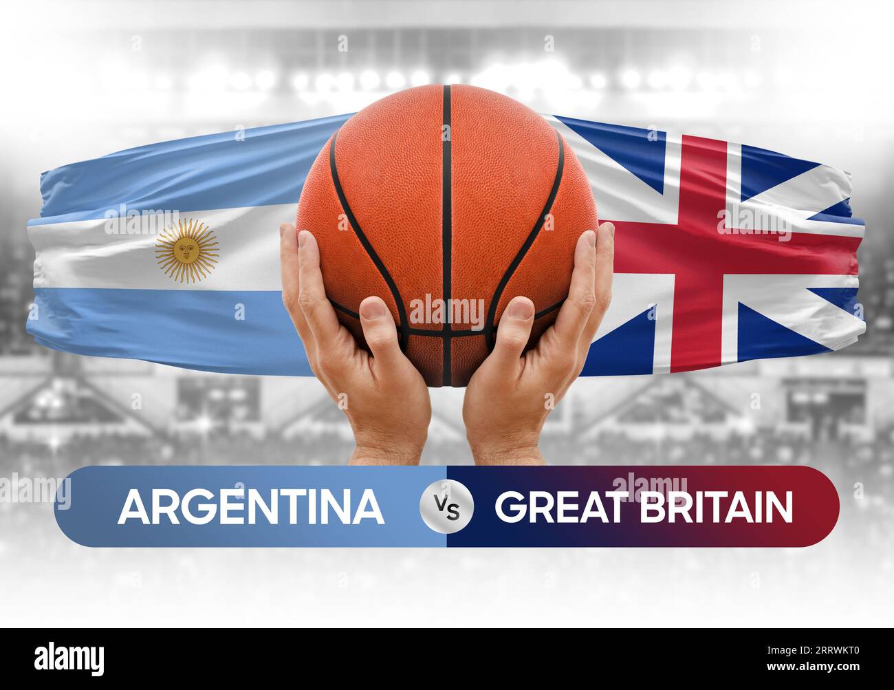 Argentina vs Great Britain national basketball teams basket ball match ...