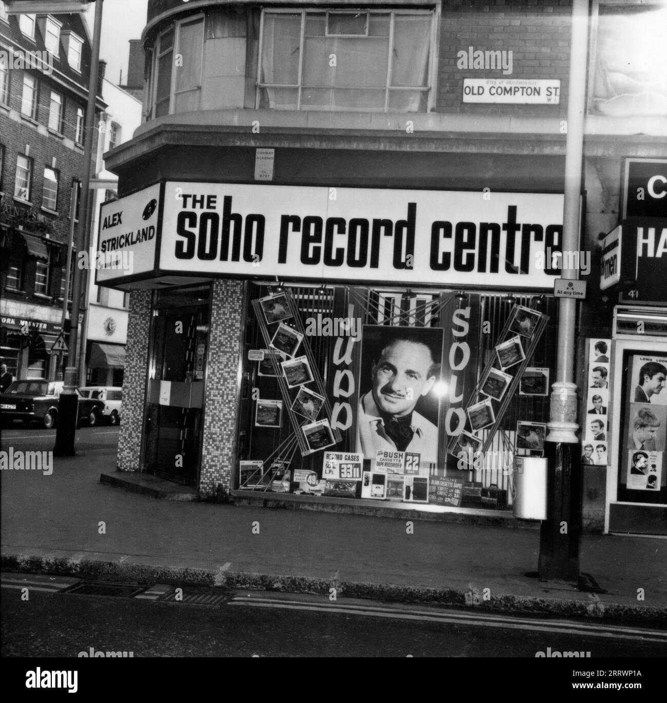 ALEX STRICKLAND flagship store / shop THE SOHO RECORD CENTRE at corner ...