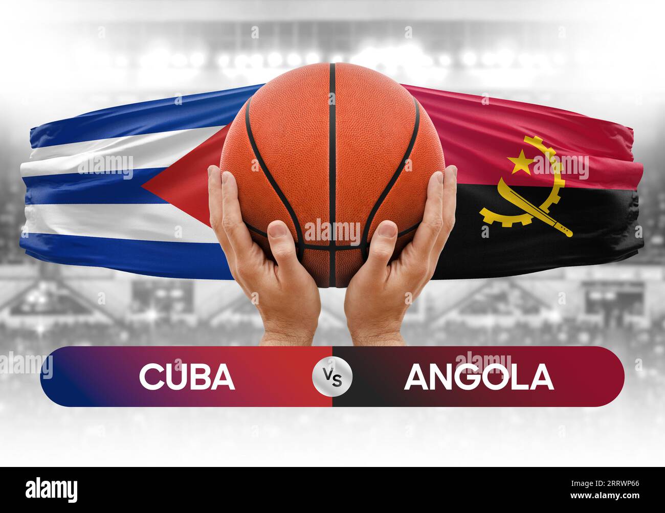 Cuba vs Angola national basketball teams basket ball match competition ...