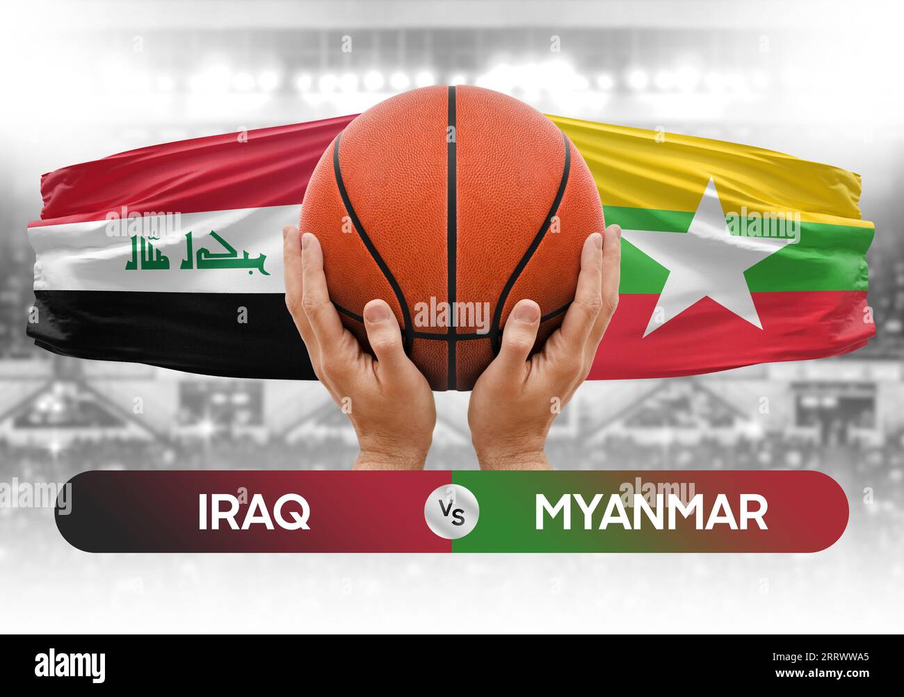 Iraq vs Myanmar national basketball teams basket ball match competition ...