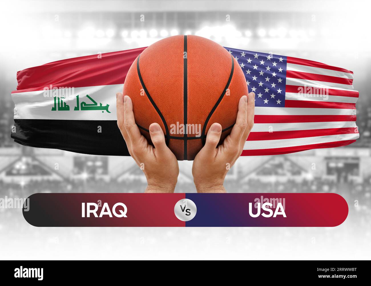 Iraq vs USA national basketball teams basket ball match competition cup ...