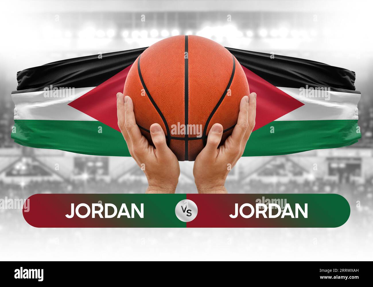 Jordan vs Jordan national basketball teams basket ball match ...