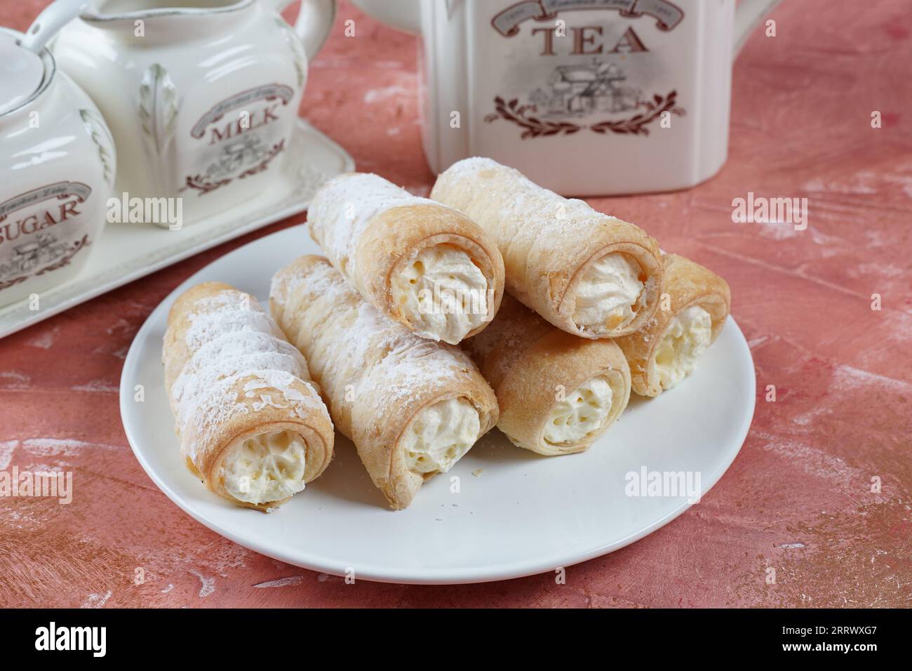Whipped cream filled rolls hi-res stock photography and images - Alamy