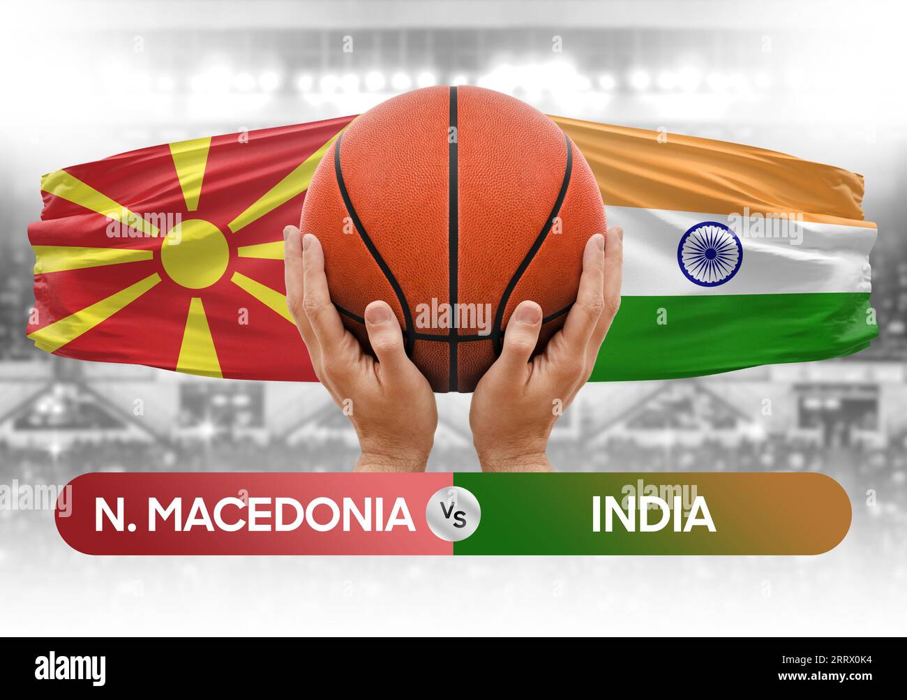 North macedonia india flag hi-res stock photography and images - Alamy