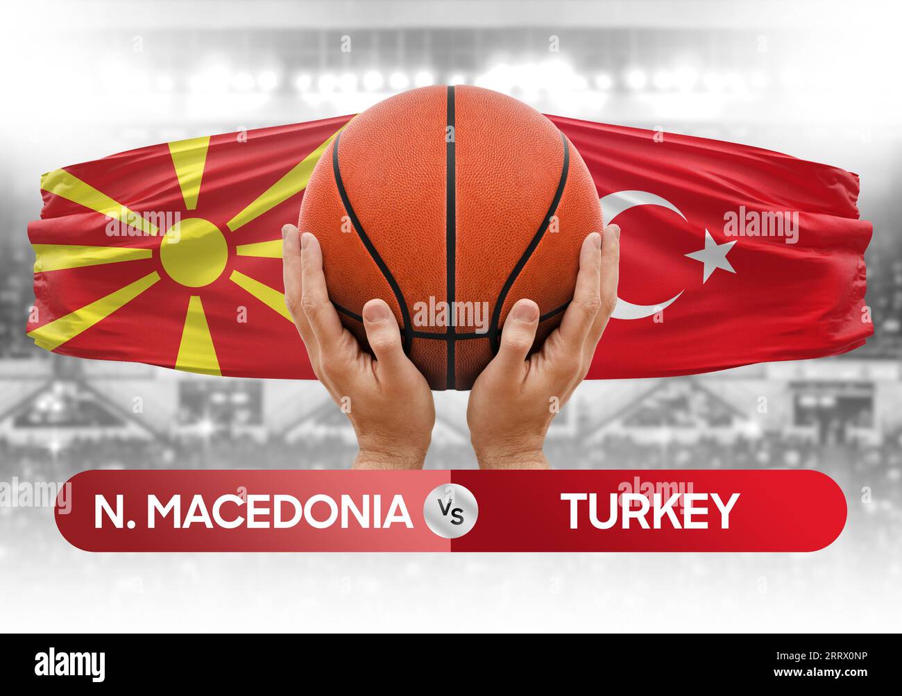 North Macedonia vs Turkey national basketball teams basket ball match ...