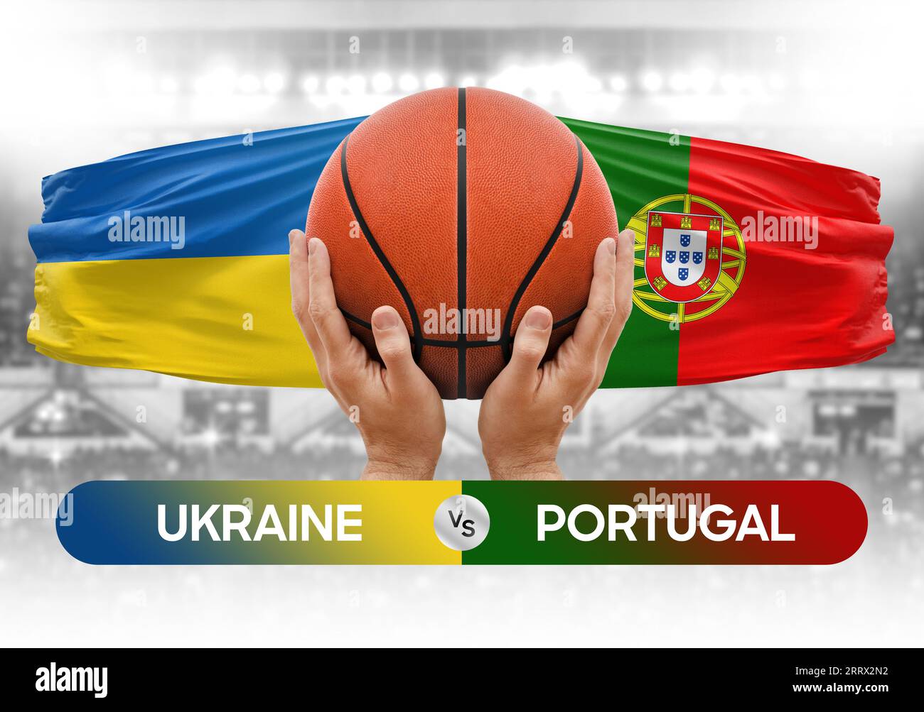 Ukraine vs Portugal national basketball teams basket ball match ...