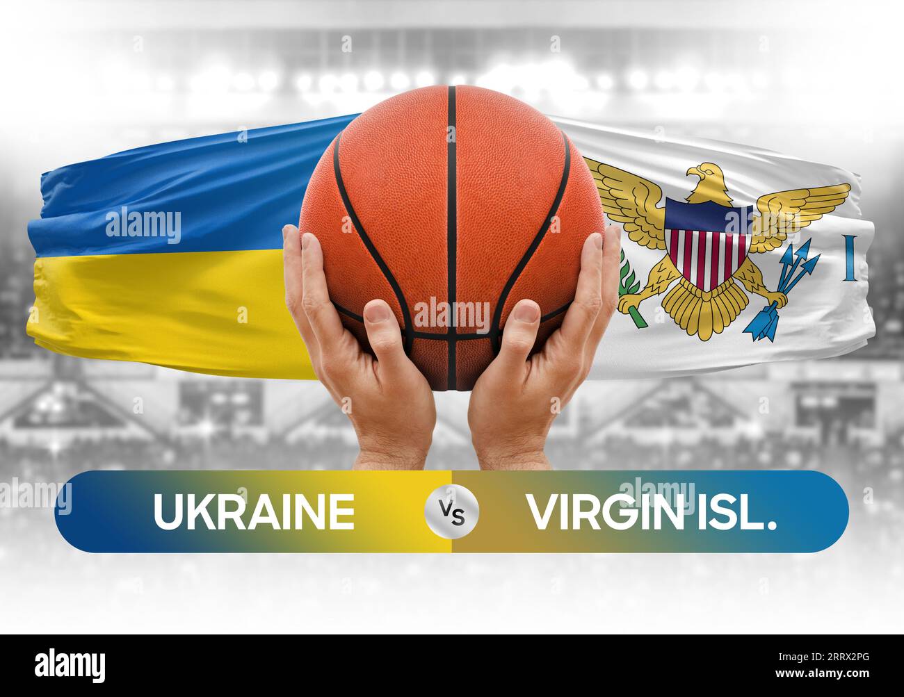 Ukraine vs Virgin Islands national basketball teams basket ball match ...