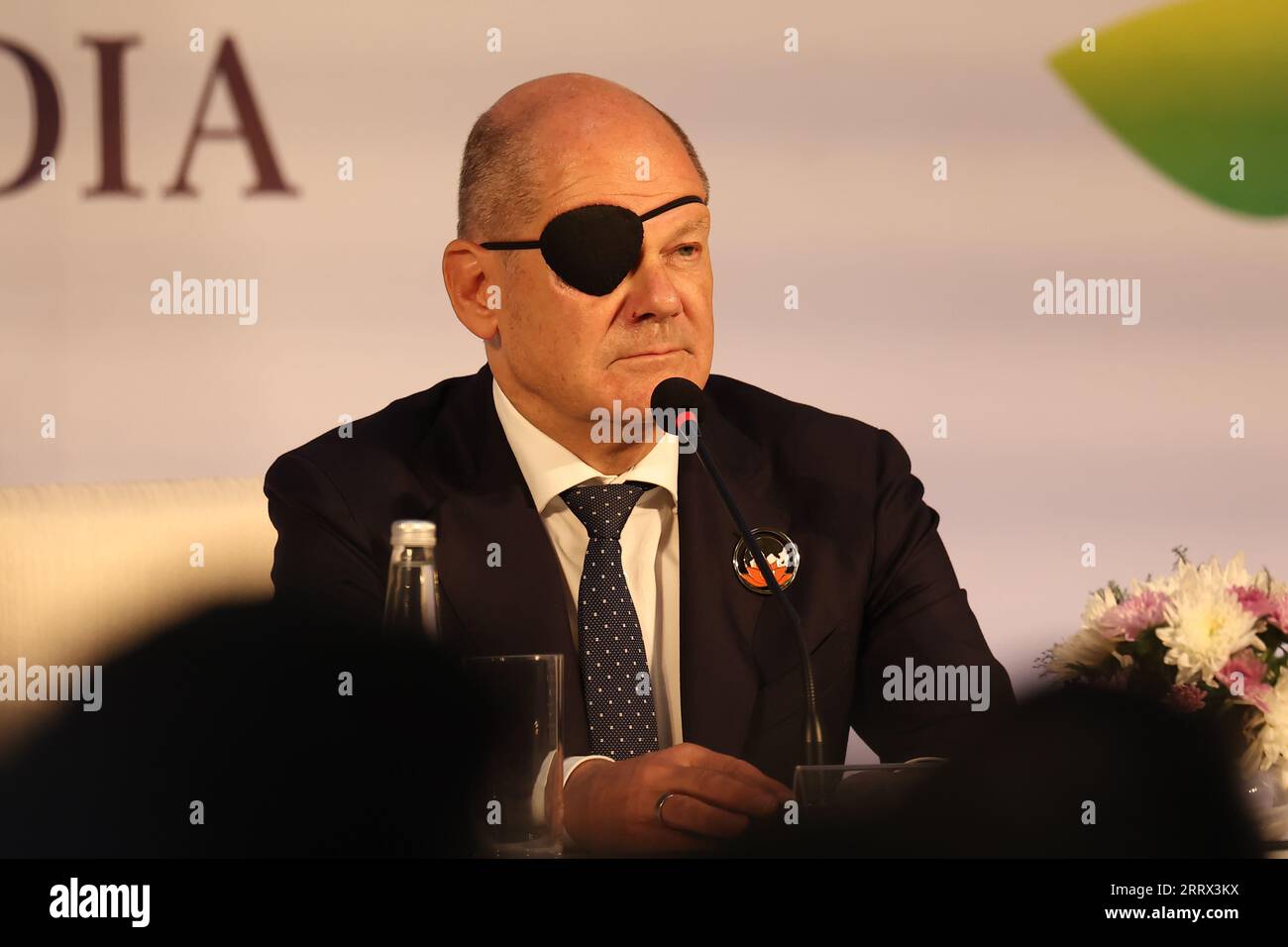 Delhi, India. 09th Sep, 2023. German Chancellor Olaf Scholz In a press ...