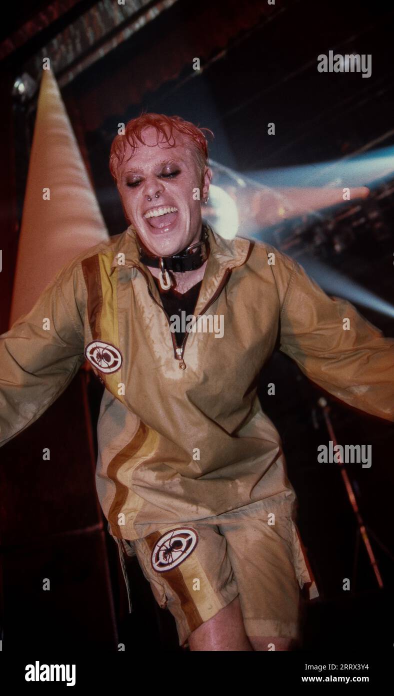 The Prodigy performing at Manchester Apollo in 1996 Stock Photo - Alamy