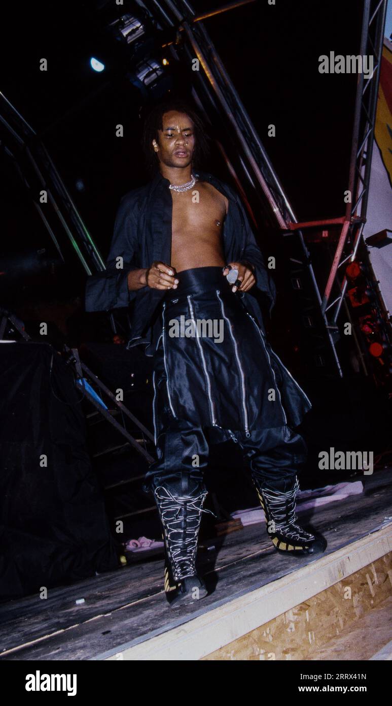 The Prodigy performing at Manchester Apollo in 1996 Stock Photo - Alamy