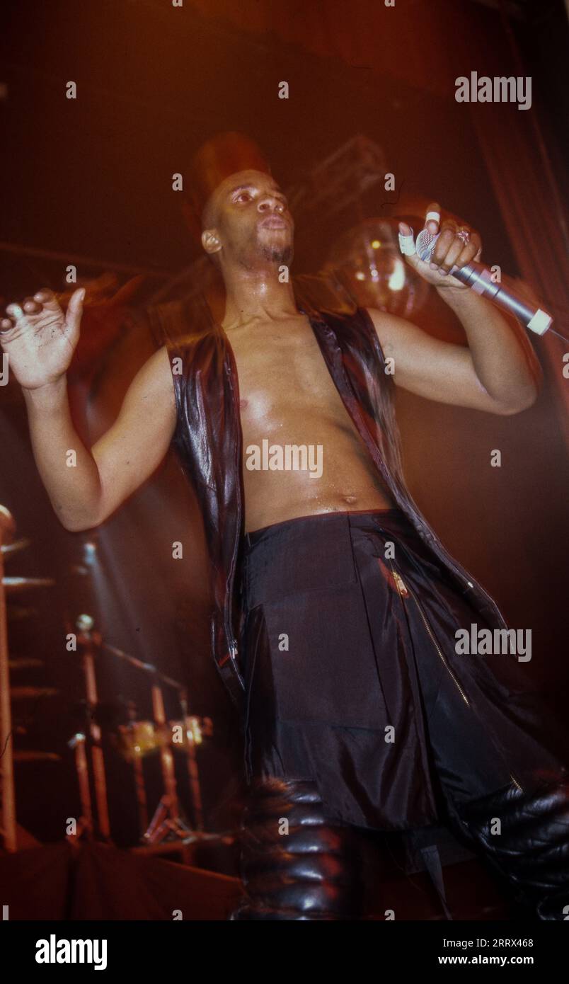 The Prodigy performing at Manchester Apollo in 1996 Stock Photo - Alamy