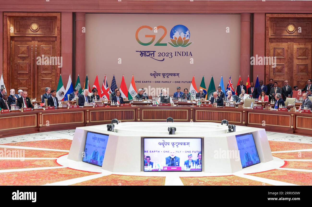 New Delhi, India. 09th Sep, 2023. The group of G20 Countries leaders ...