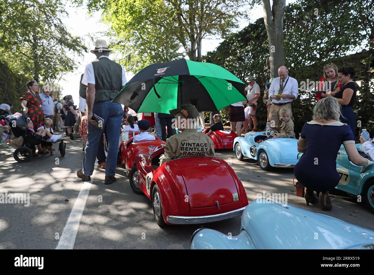 Goodwood, West Sussex, UK. 9th September 2023. Umbella for heat and sun ...