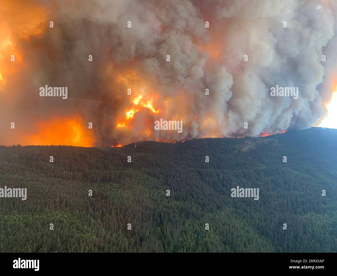 230821 -- BRITISH COLUMBIA, Aug. 21, 2023 -- This aerial photo taken on ...