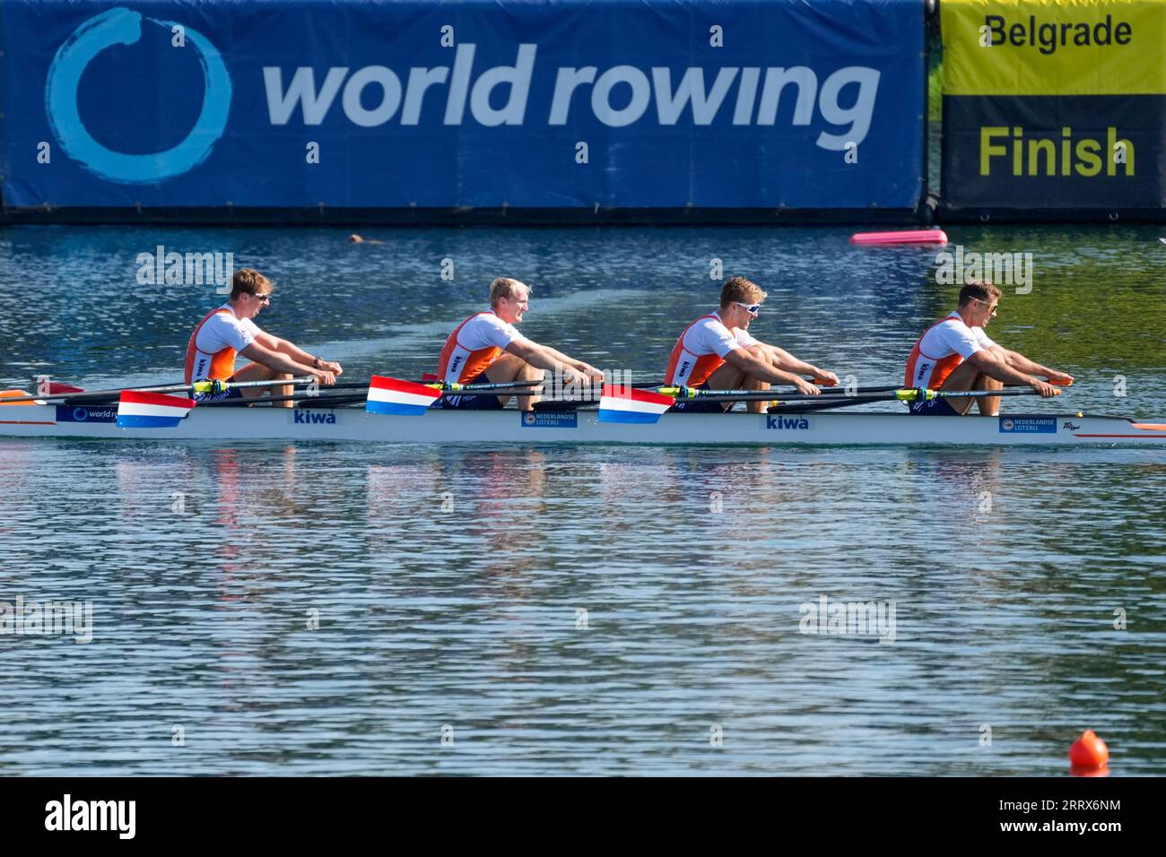 Lennart Van Lierop, Finn Florijn, Tone Wieten and Koen Metsemakers of The Netherlands compete in ...