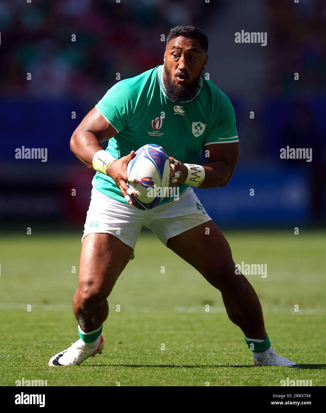 Ireland's Bundee Aki during the Rugby World Cup Pool B match at the ...