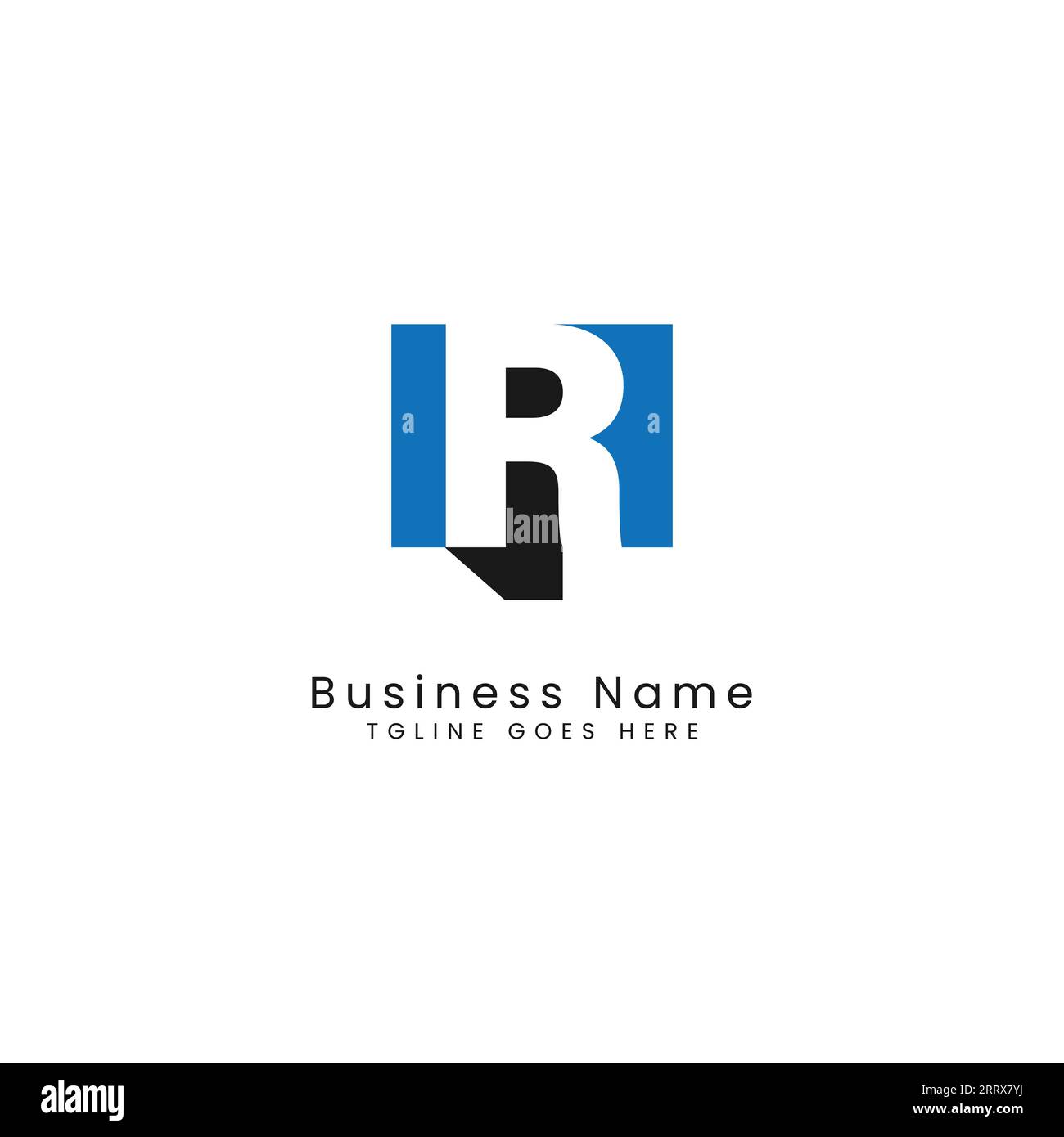 Letter R logo, Concept Design Alphabet R in Shadow Style illustration ...