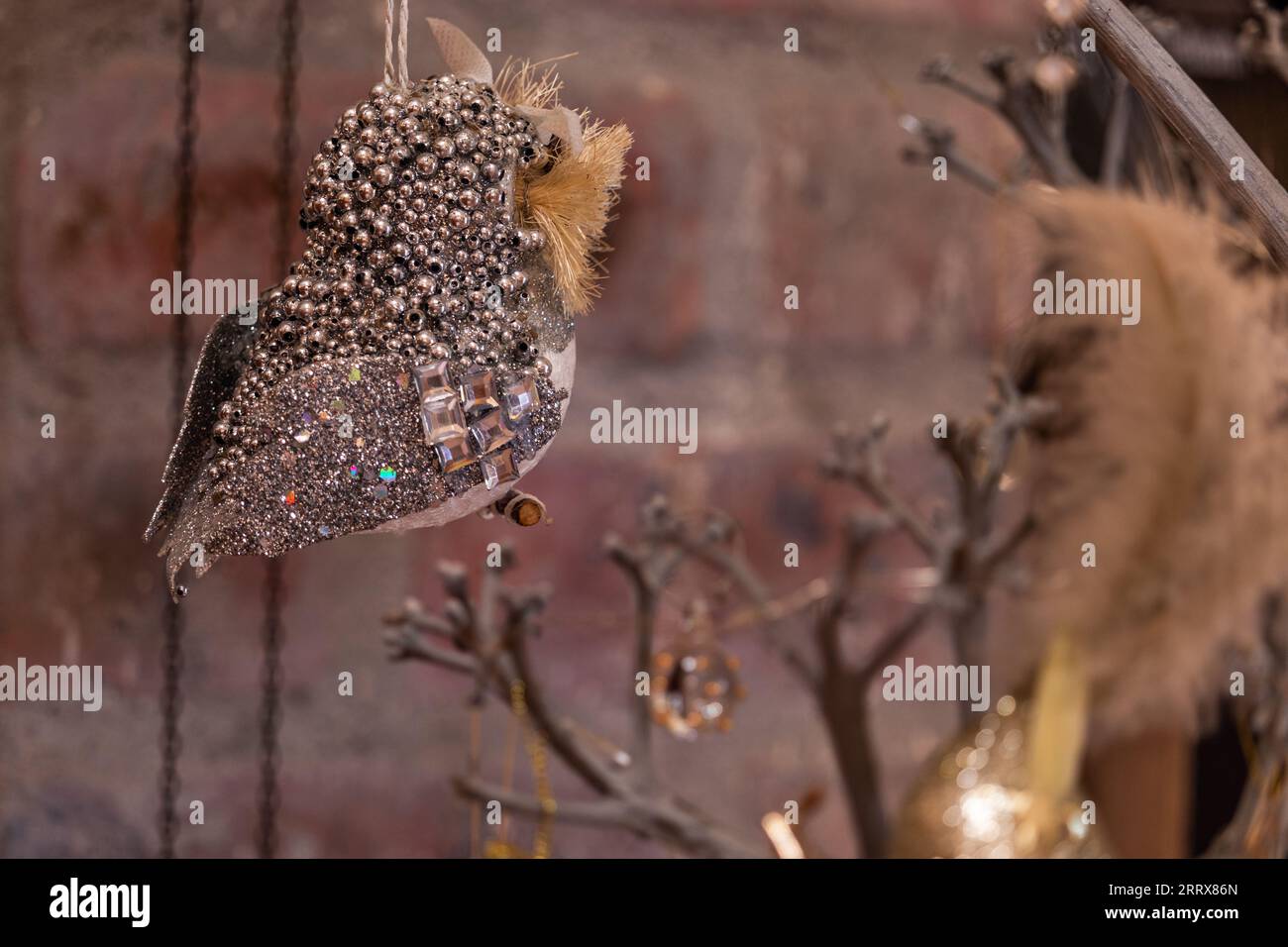 Sparkly bird that is artificial hi-res stock photography and images - Alamy