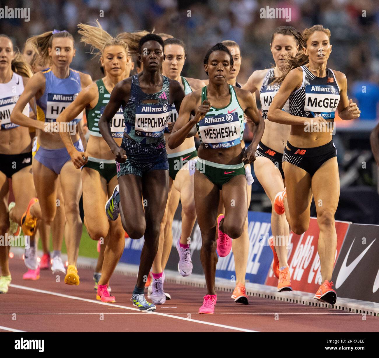 Cory Ann McGee of the USA competing in the women’s 1500m at the Allianz ...