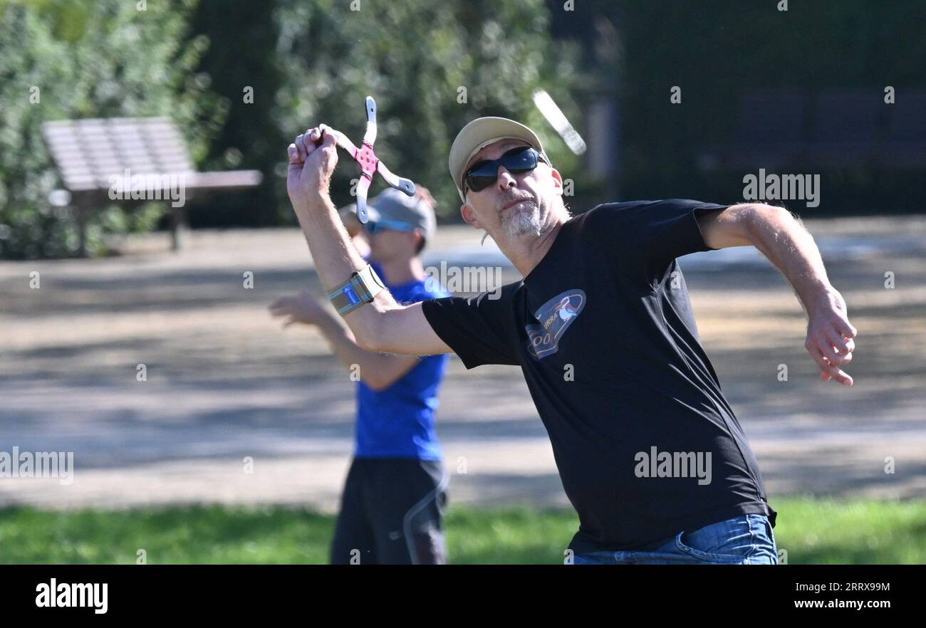 Potsdam, Germany. 09th Sep, 2023. A competitor in the European ...
