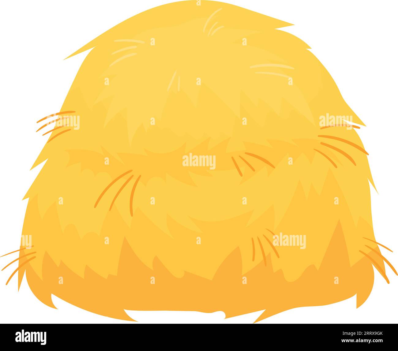 Haystack cartoon icon. Agriculture symbol. Animal feeding isolated on ...