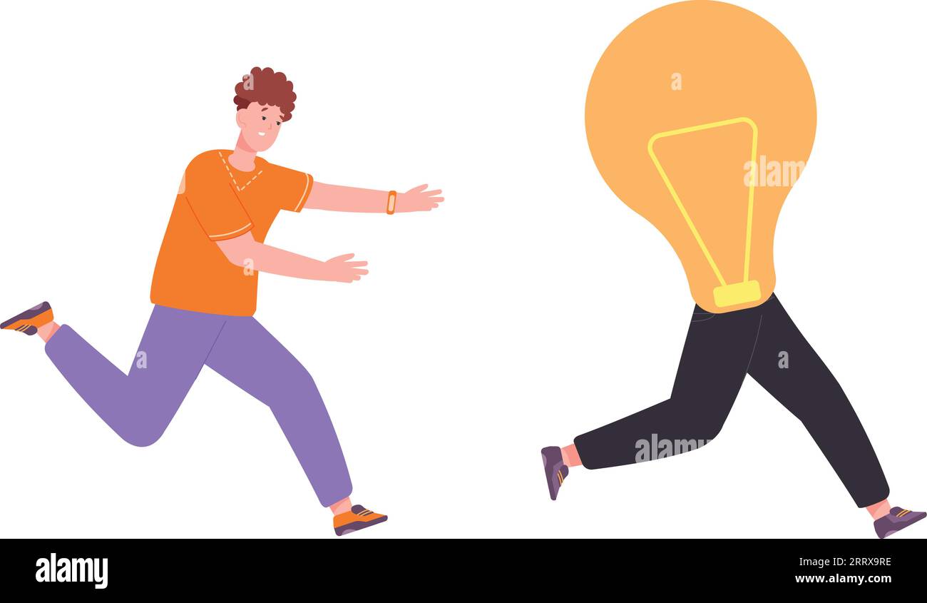 Running after success Stock Vector Images - Alamy