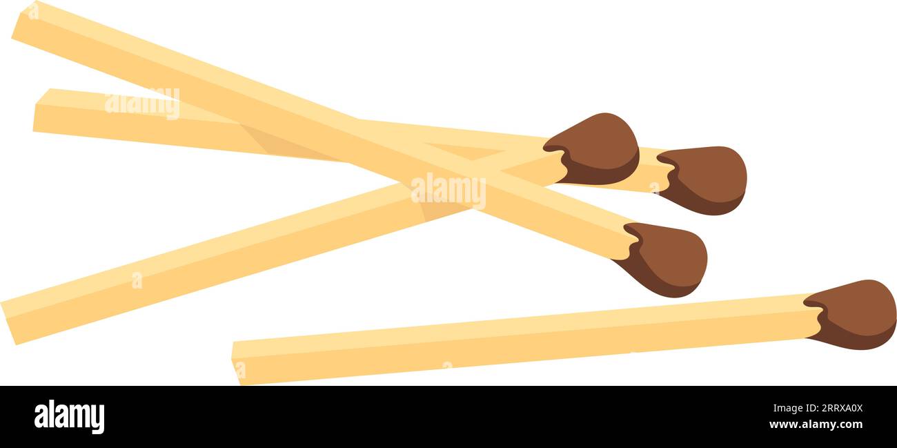 Laying matches. Wooden matchsticks. Phosphorus stick icon isolated on ...