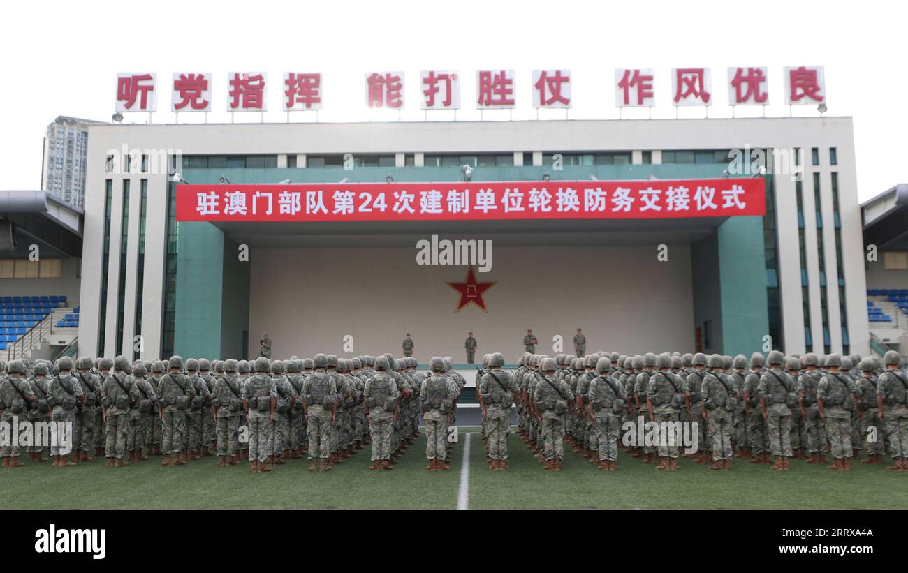 230831 -- MACAO, Aug. 31, 2023 -- The Macao Garrison of the Chinese ...