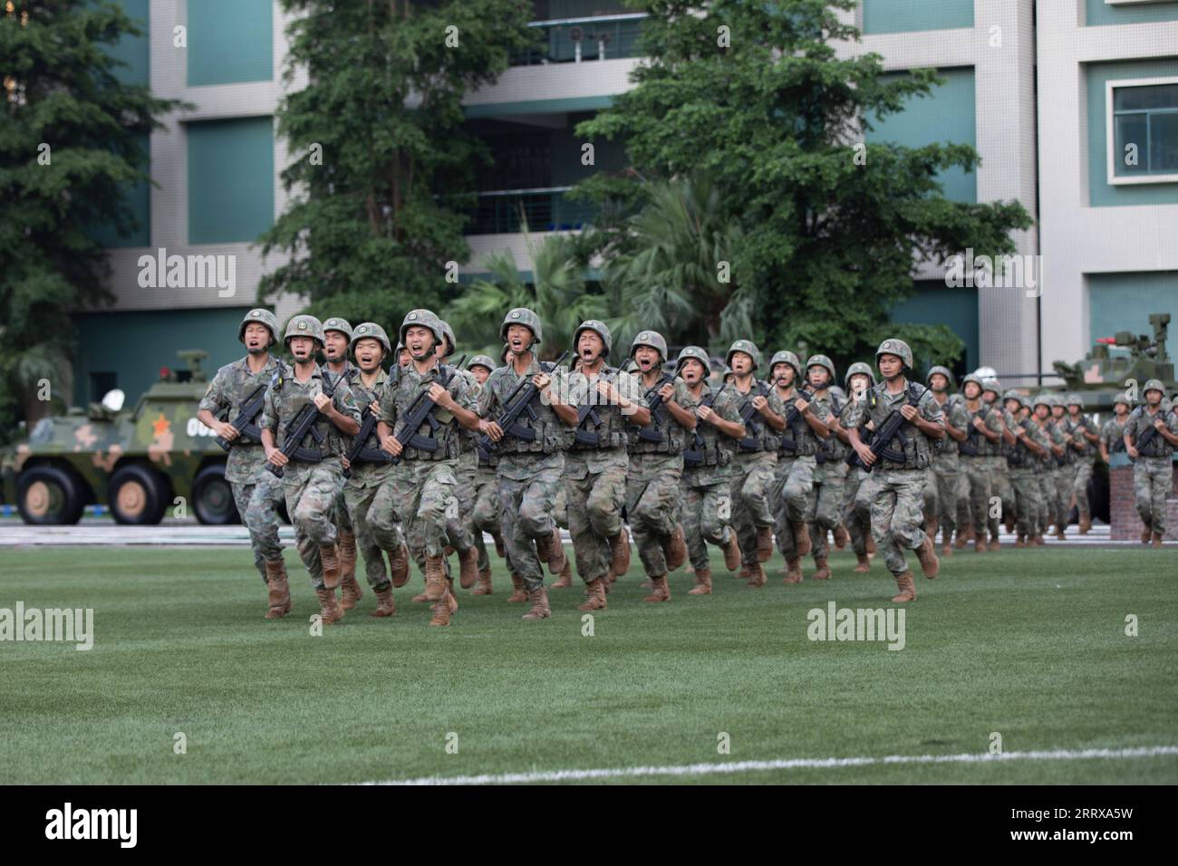 230831 -- MACAO, Aug. 31, 2023 -- The Macao Garrison of the Chinese ...