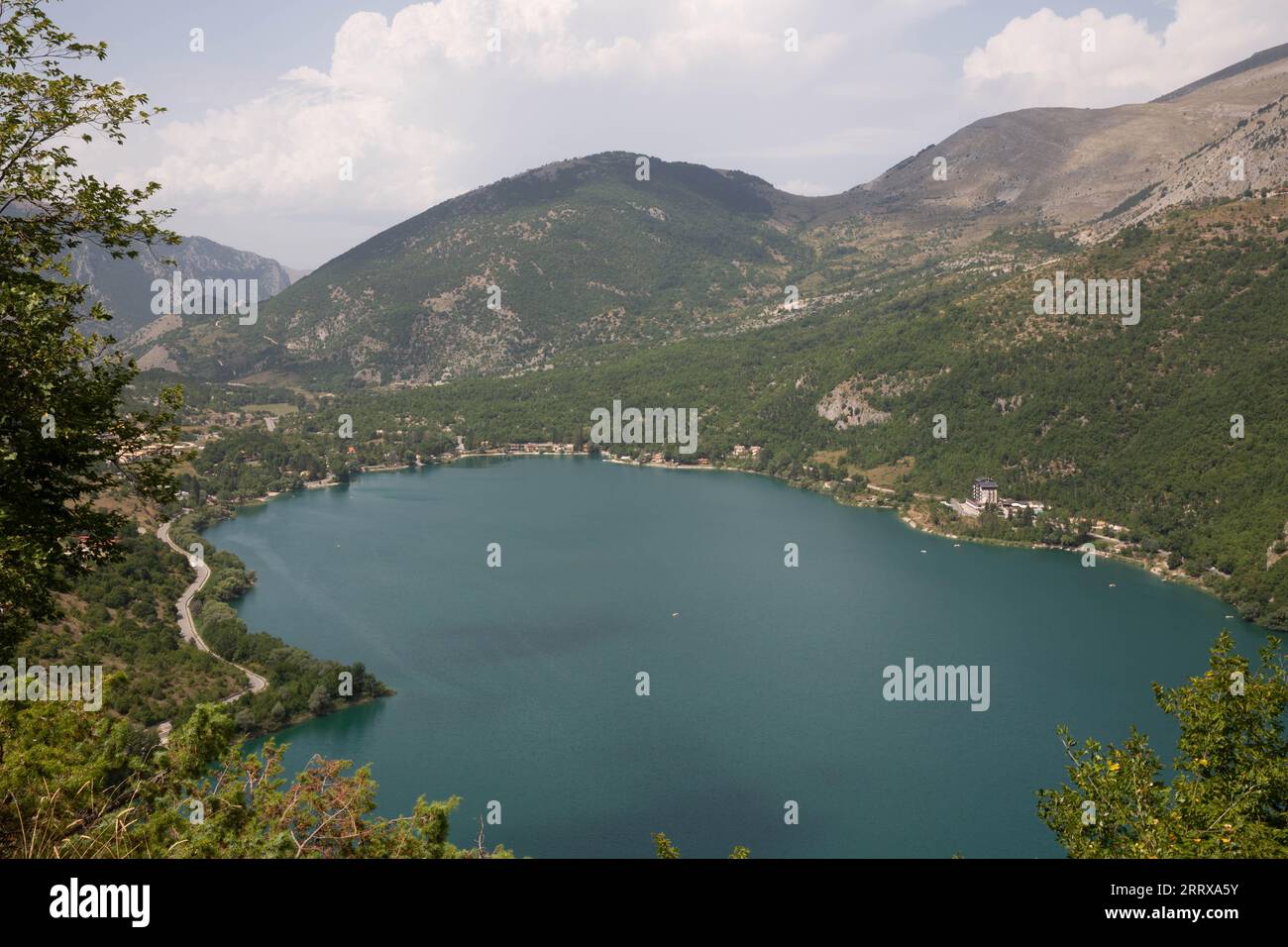 Lake of Scanno during daylight Stock Photo - Alamy