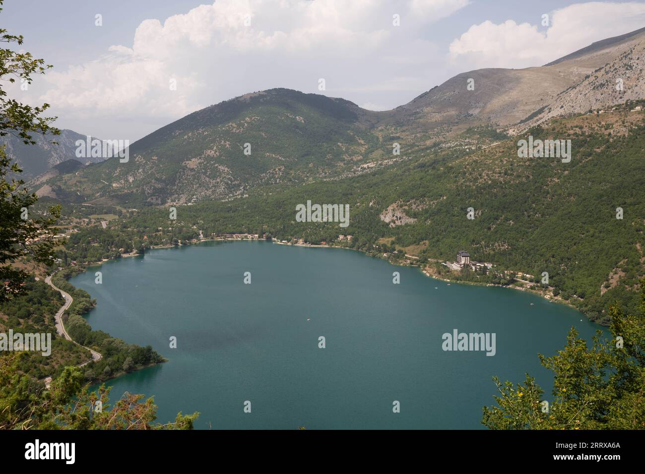 Lake of Scanno during daylight Stock Photo - Alamy