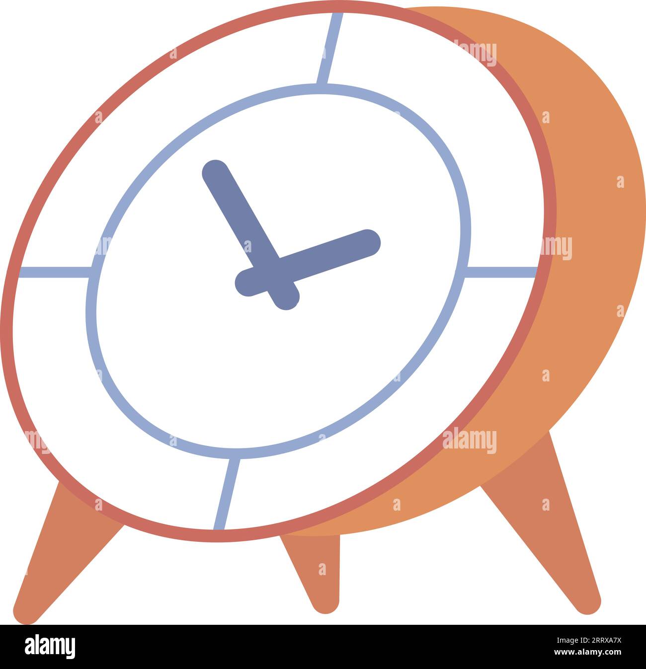 Clock icon. House interior element. Time symbol isolated on white ...