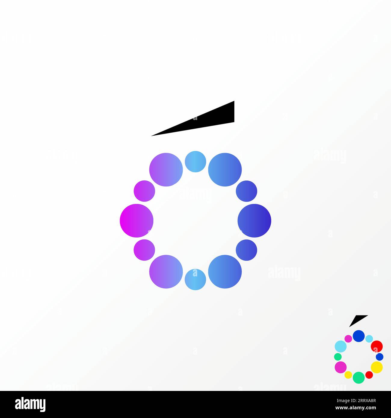 Logo design graphic concept creative abstract premium vector stock sign letter initial O font ...