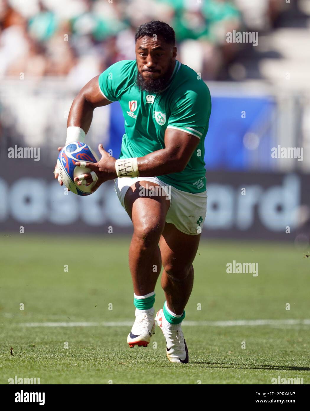Ireland's Bundee Aki during the Rugby World Cup Pool B match at the ...