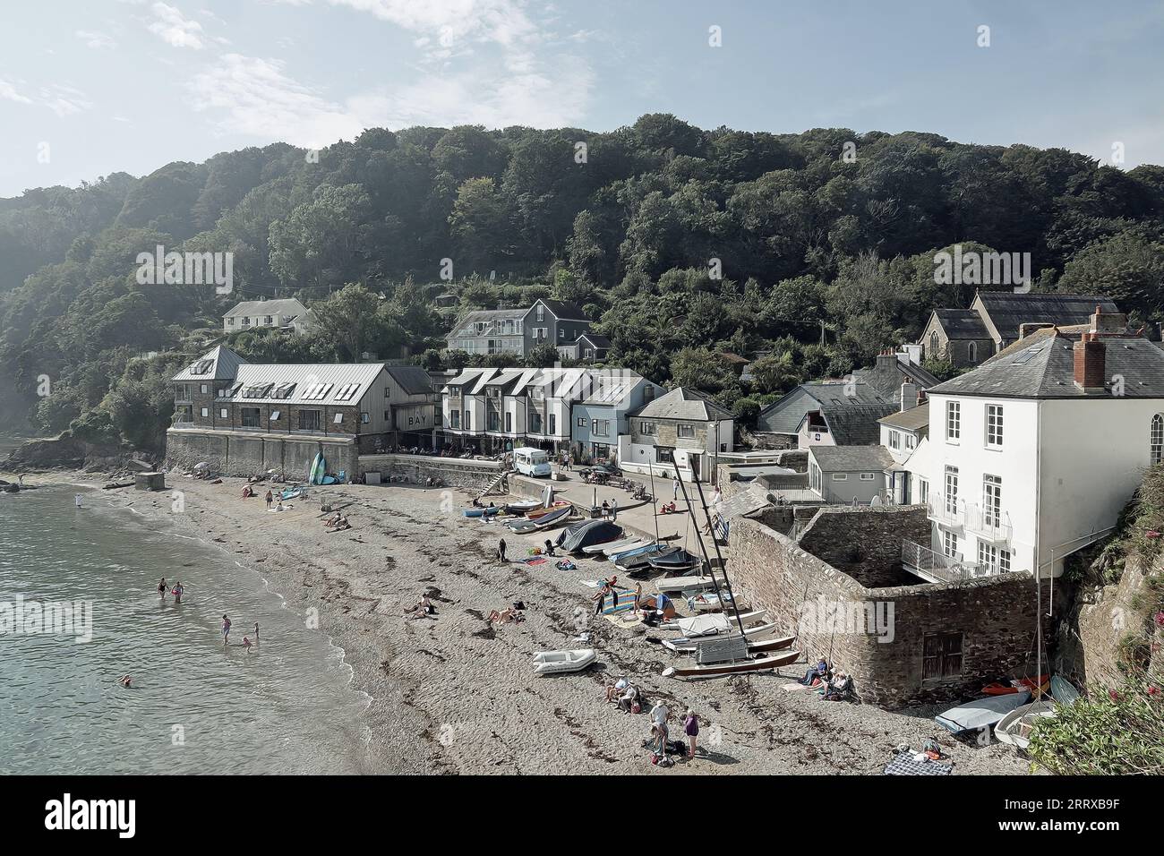 Photo illustration of Cawsand Beach, south east Cornwall, September ...